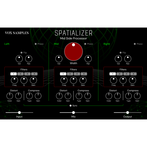 Spatializer Mid Side Processor Plugin – Vox Samples