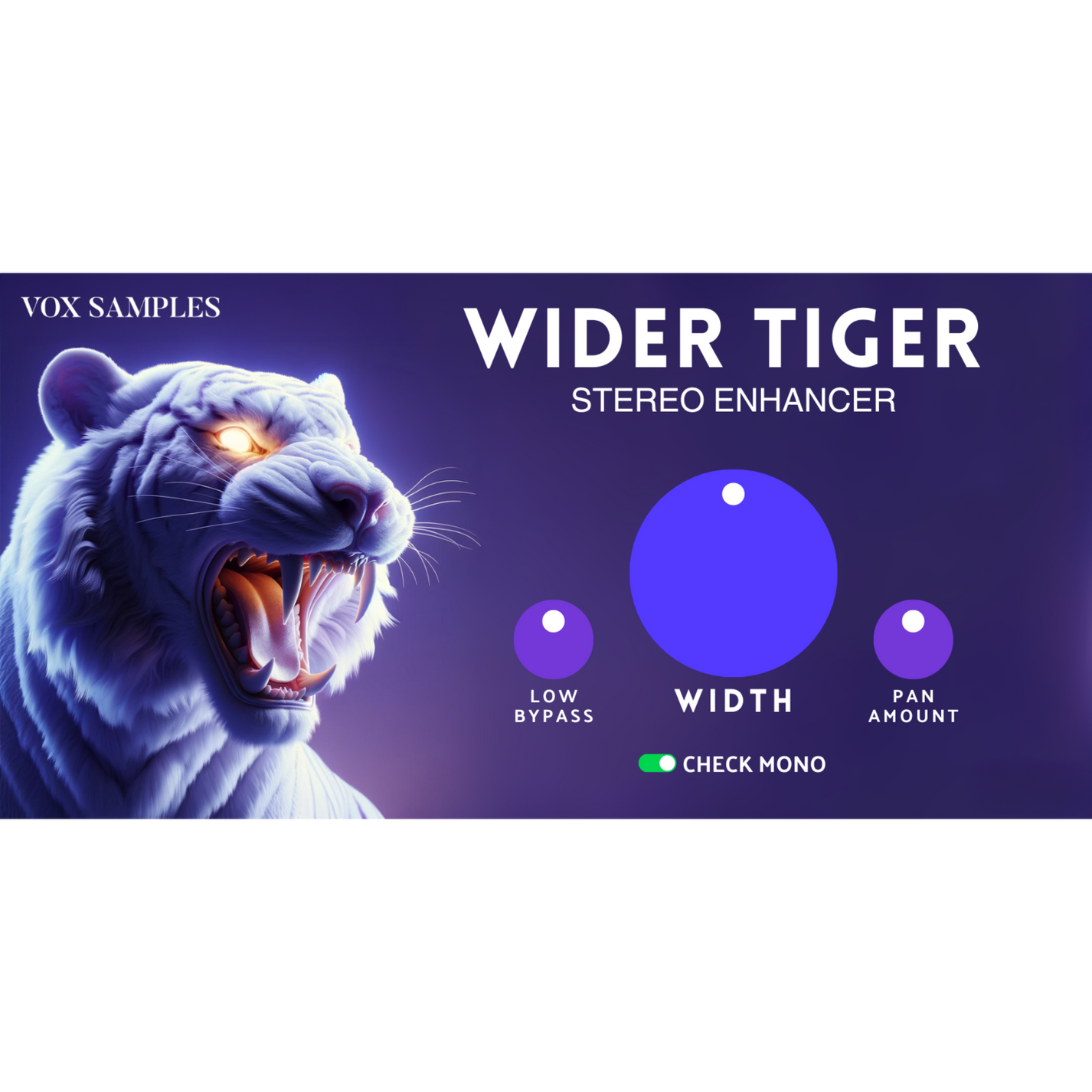 FREE Wider Tiger Stereo Enhancer Plugin | Vox Samples