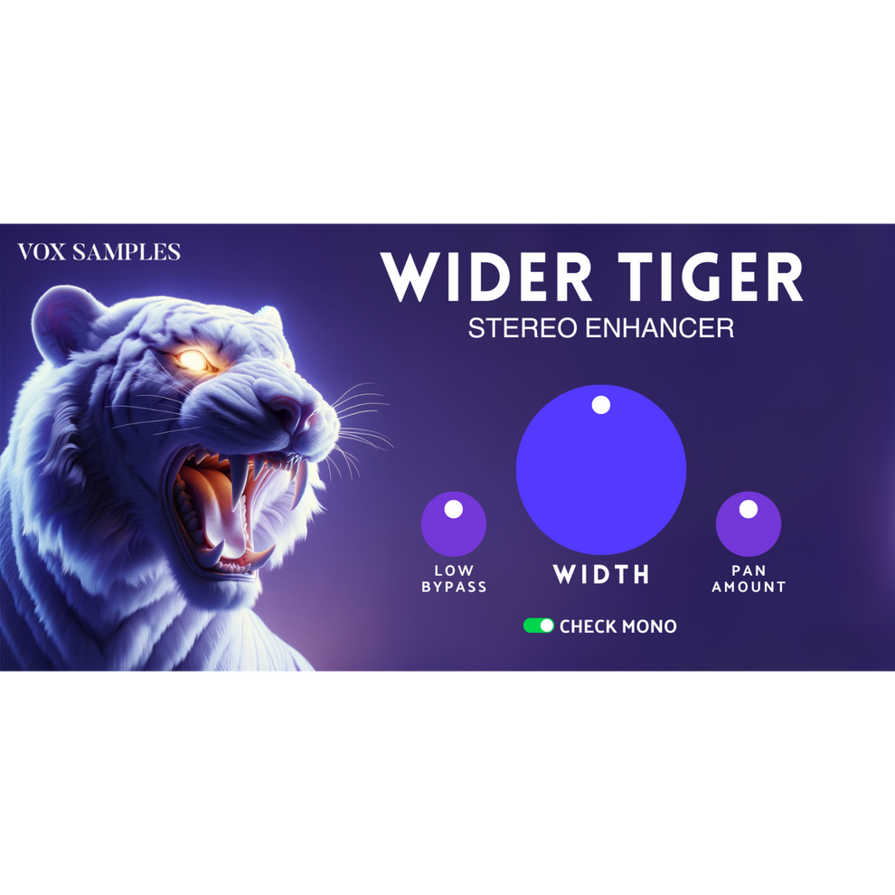 FREE Wider Tiger Stereo Enhancer Plugin | Vox Samples